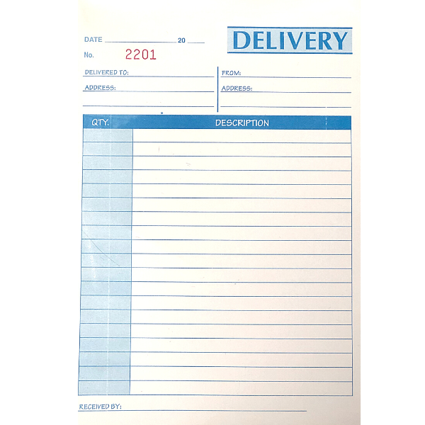 07-020 Seek Note-Size Delivery Books (Duplicate) - Stationery and ...