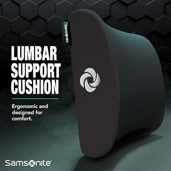 AA-010BK Samsonite Lumbar Support Cushion - Stationery and Office ...