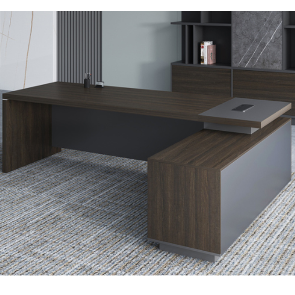 ET-D1816W Prime 1800 x 1650 Exec. Desk w/Side Cabinet - Walnut ...