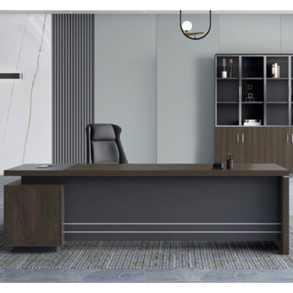 ET-D1816W Prime 1800 x 1650 Exec. Desk w/Side Cabinet - Walnut ...